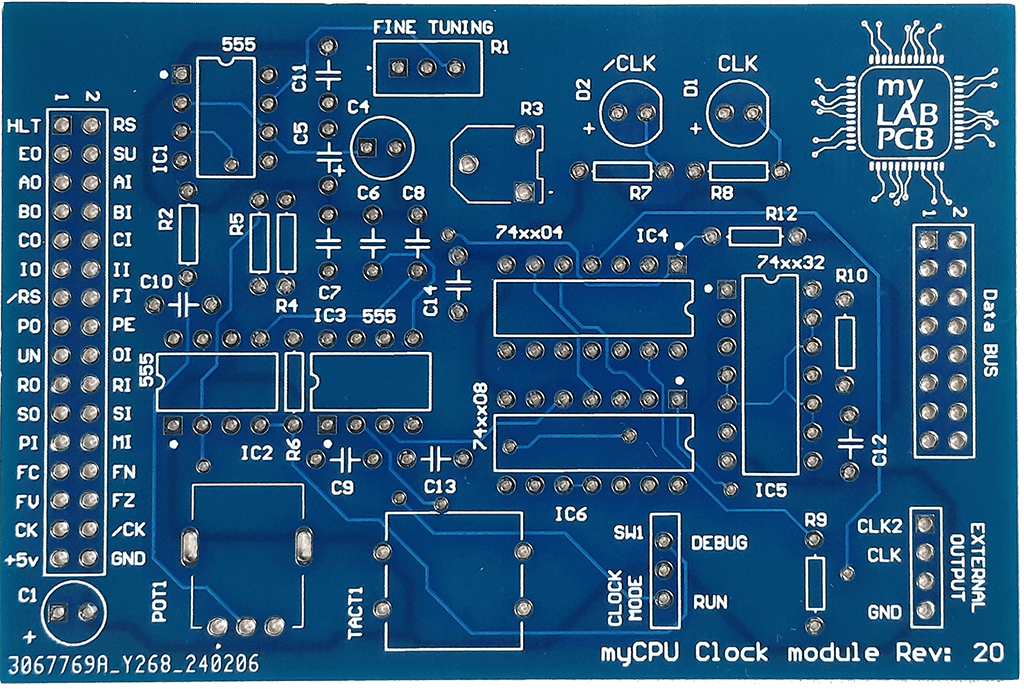 myCPU: The Clock module | myLabPCB